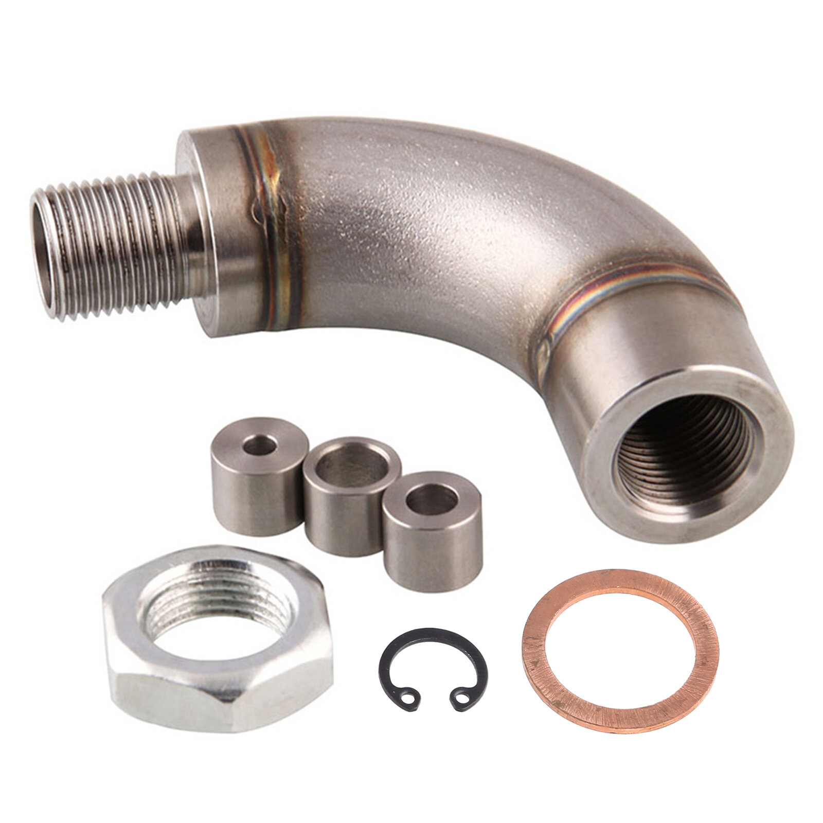 Универсальный удлинитель датчика кислорода, 90-градусный адаптер, Прокладка датчика кислорода в стиле J