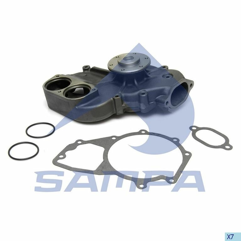 Помпа, водяной насос для Камаз 5490, Мерседес Аксор дв. OM457HLA арт 203058 SAMPA