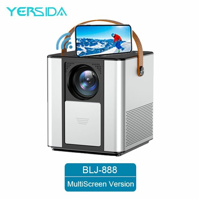 Проектор yersida blj-888 3800 люмен светодиодный портативный родной 1280*720p поддерживается домашний hdmi usb мини уличный