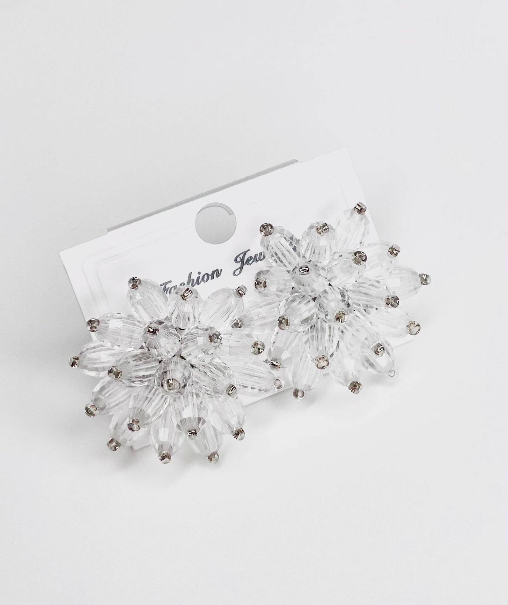 Серьги, искусственный камень