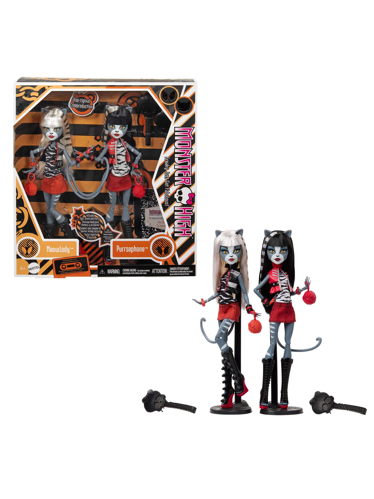 Куклы Monster High Boo-riginal Creeproductions G1 Meolowdy and Purrsephone Dolls 2-Pack HYV88