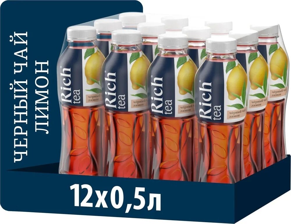 Rich Tea 0,5л.*12шт. Лимон Rich Холодный чай Производство - Россия