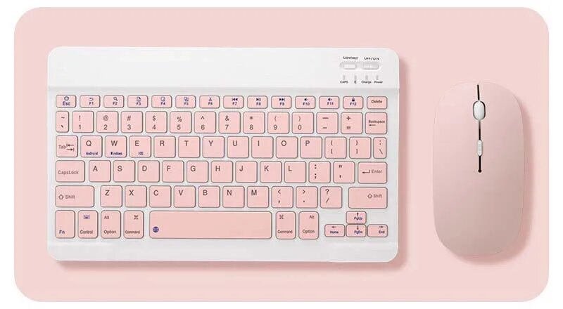 Беспроводная клавиатура и мышь Blackview 78 клавиш Pink