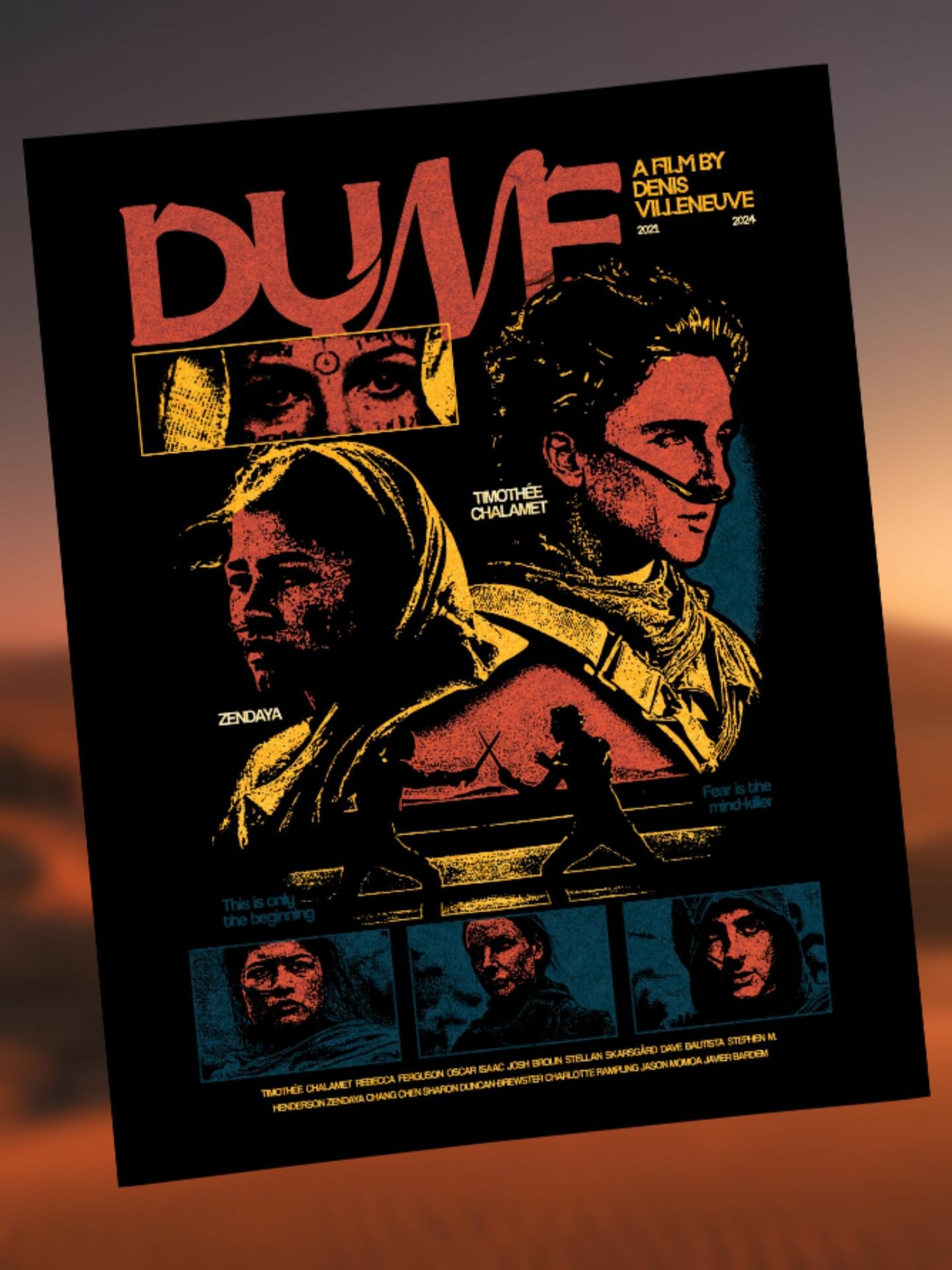 Постер "Дюна", формат А3, 297 х 420 мм, глянцевый, фотобумага