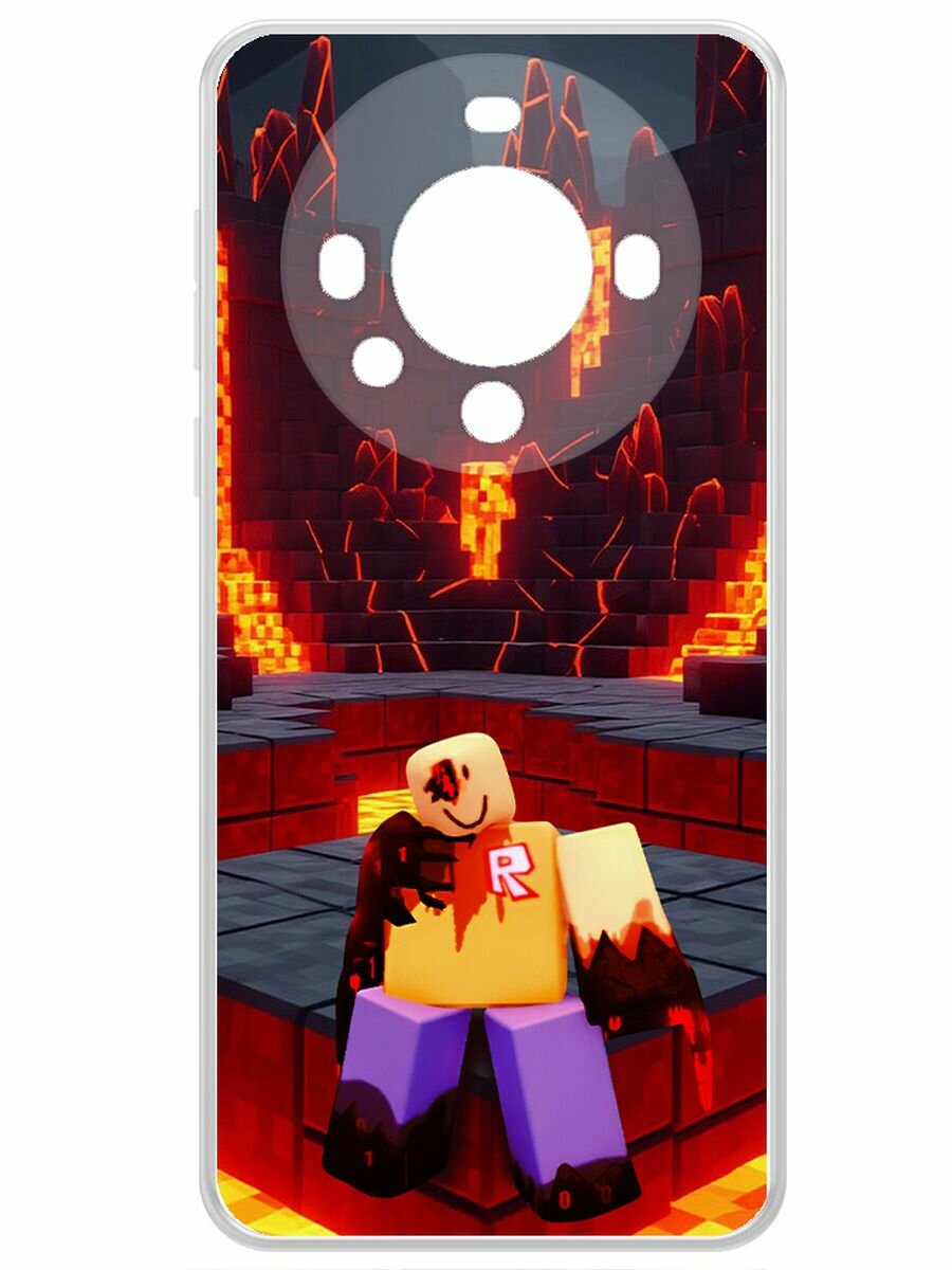 Чехол-накладка Krutoff Clear Case Roblox-Форсакен Джон Доу (Forsaken John Doe) для Huawei Mate 60