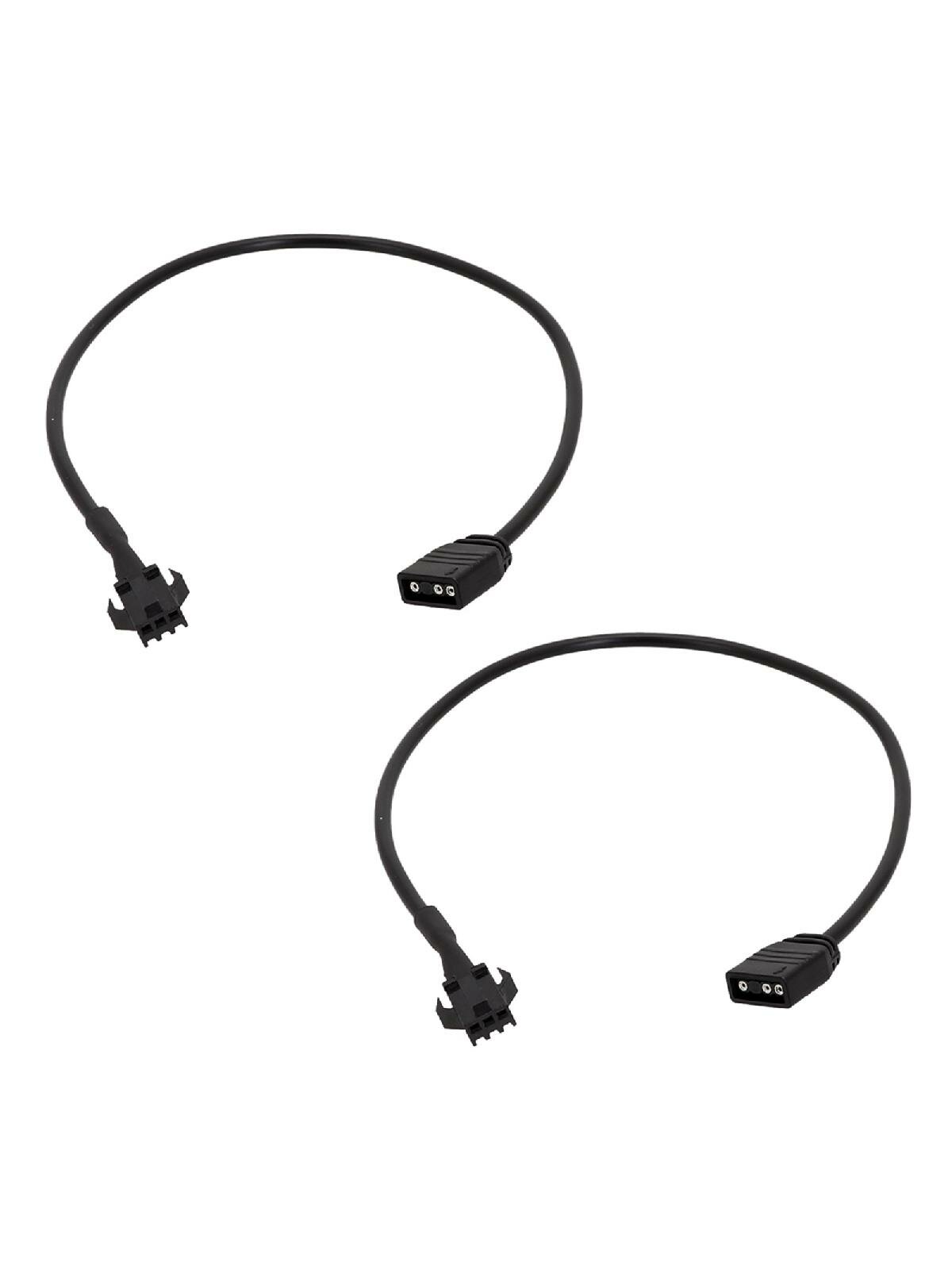 2pcs ARGB Extension Cable SM3/4Pin to 3PIN Female/SM3/4Pin Male Adapter Cord for DEEPCOOL/Lian Li PC Case ARGB Cord
