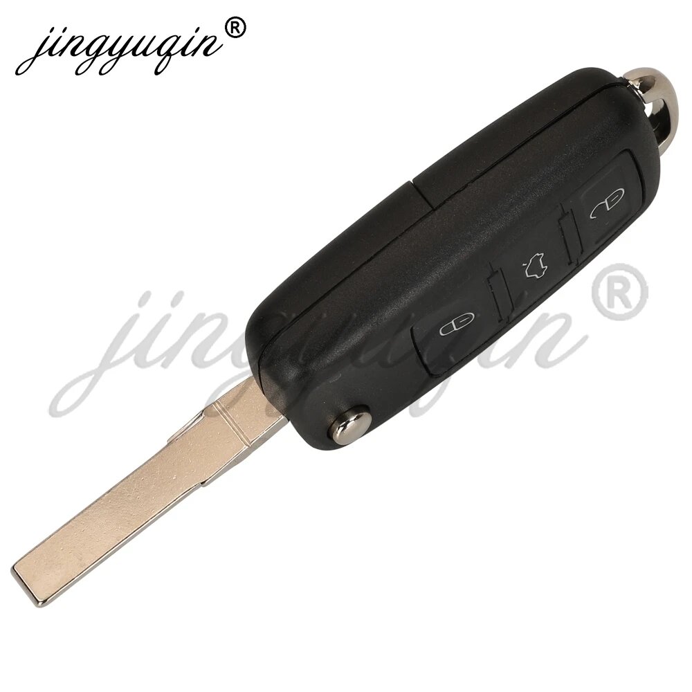 Корпус Ключа Jingyuqin Для Автомобиля С 3/4 Кнопками Для VW VOLKSWAGEN Touareg Phaeton 3 buttons