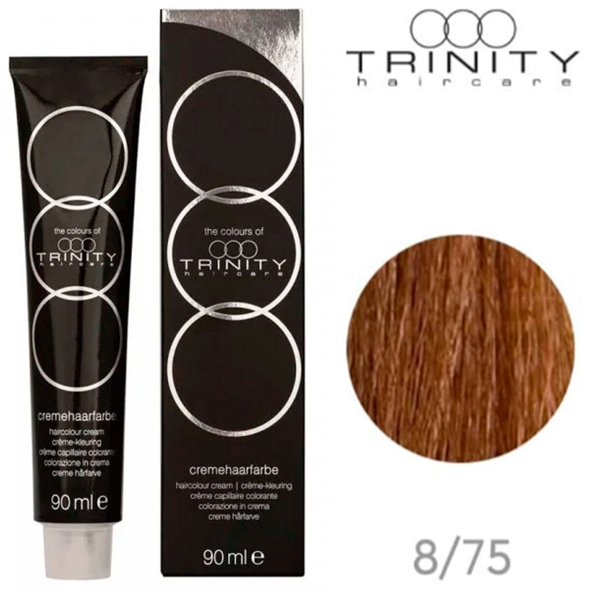 Trinity The Color of Trinity Стойкая крем краска 8/75 светлый русый лесной орех 90 мл