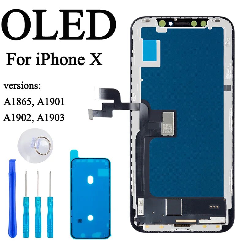 A1865 A1901 A1902 A1903 OLED ЖК-дисплей для iPhone X, новый сенсорный дисплей с iP X OLED