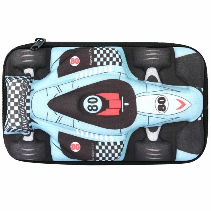Пенал 3D CARS 23,5*14*6см (голубой)