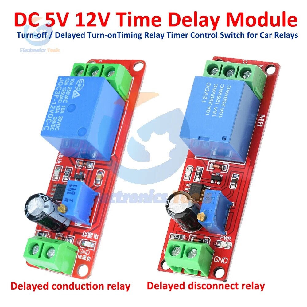 Реле задержки времени Gaqqee DC 5V 12V 5V turn on
