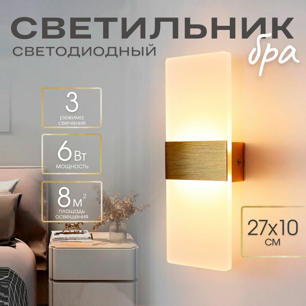 Бра , светильник настенный светодиодный , люстра , матовый