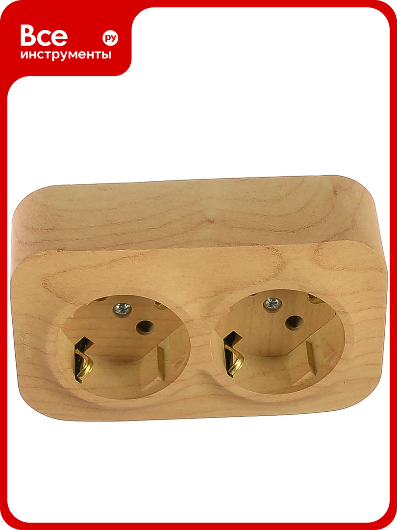 Розеточный блок Legrand двойной с заземлением Legrand Quteo с предварительным подключением без шторок IP20 16А 250В