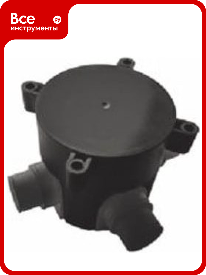 Установочная коробка U-plast Упу 70/72.1.4 (Черная) (120 шт) 060-052Ч, 400 В, установки розеток