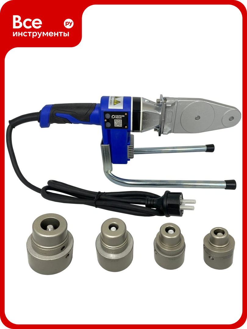 Сварочный аппарат, паяльник для сварки пластиковых труб Vavilon Aqua 20-40 мм, 600W VA/FYF40/20-40, пластиковая