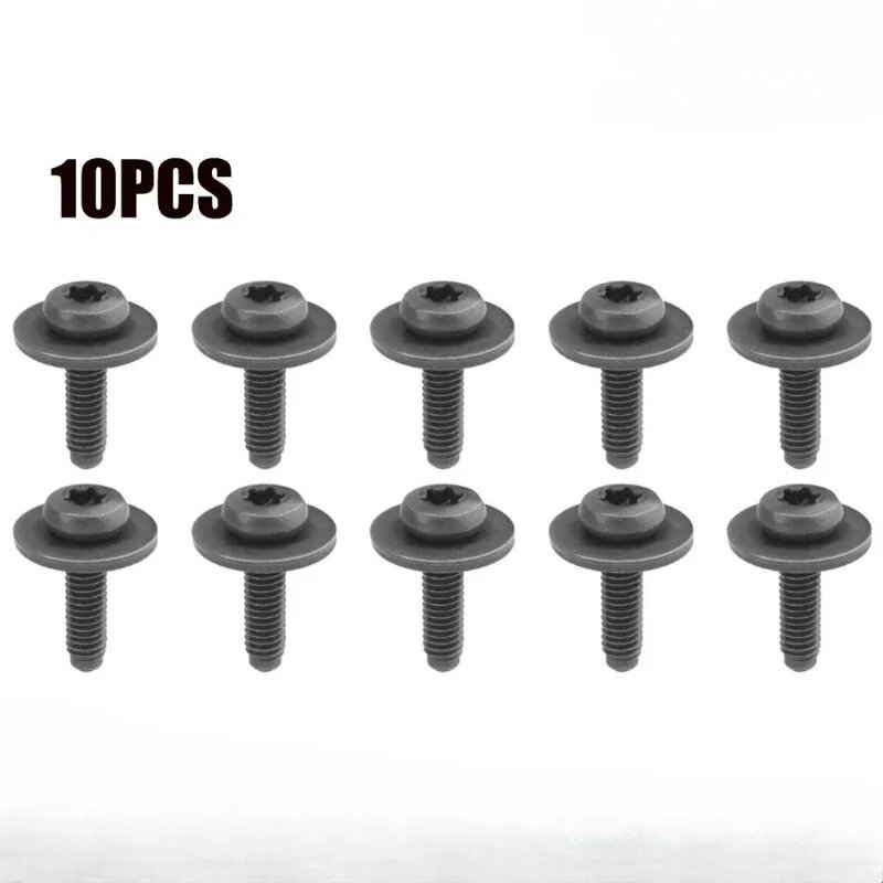 10 шт. металлический болт для автомобильных фар M6x20 N90683302 винт для крыльев автомобильные зажимы крепежные детали для A4 S4 Q5 Q7 A6 A7