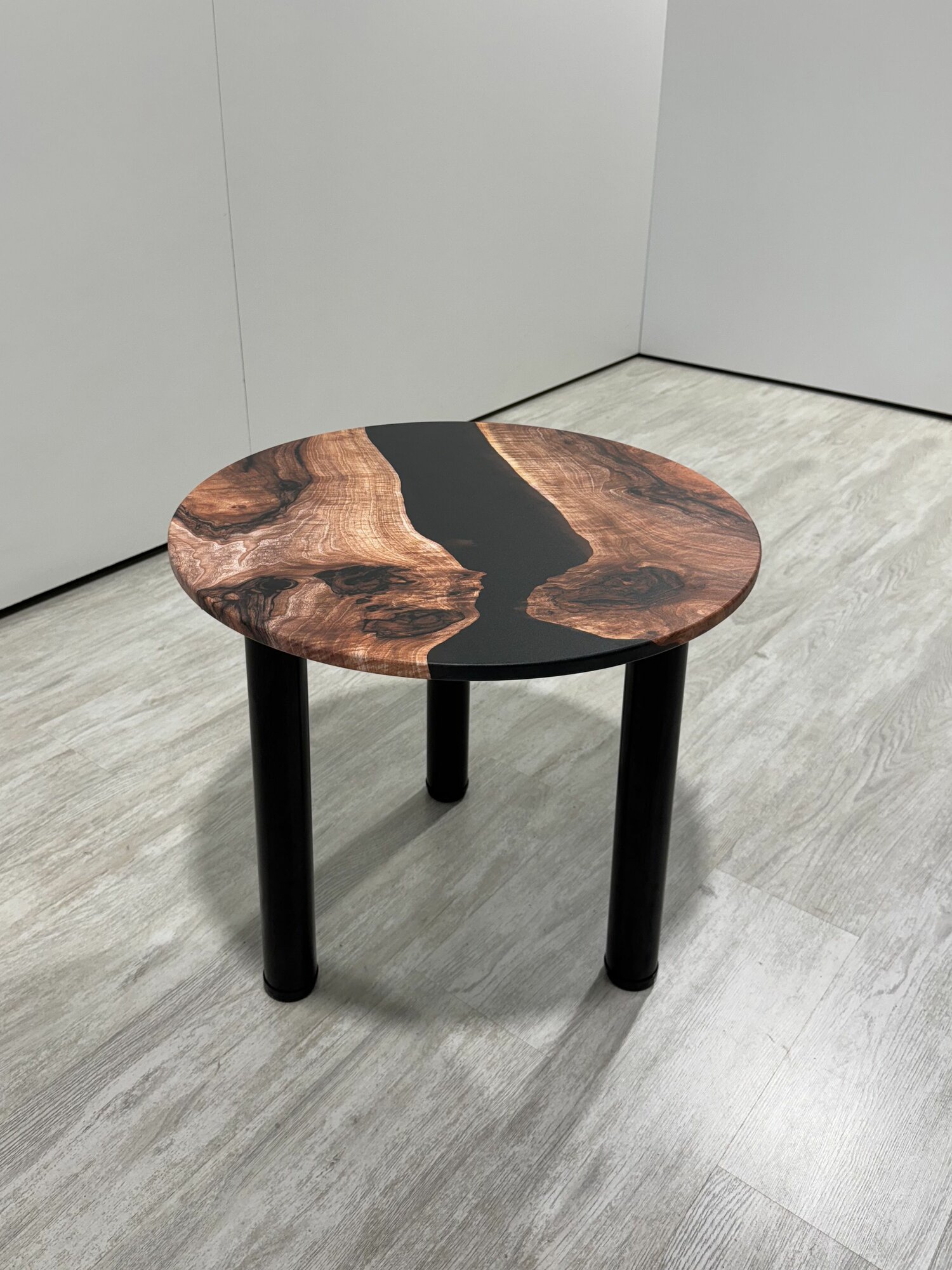 Стол журнальный круглый дизайнерский лофт THETABLE•RU 60х16 3.8/12.1-3