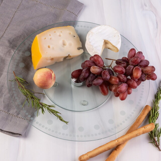 Крутящееся блюдо для сервировки Ламингтон 30 см, стекло, Koopman, 170423350