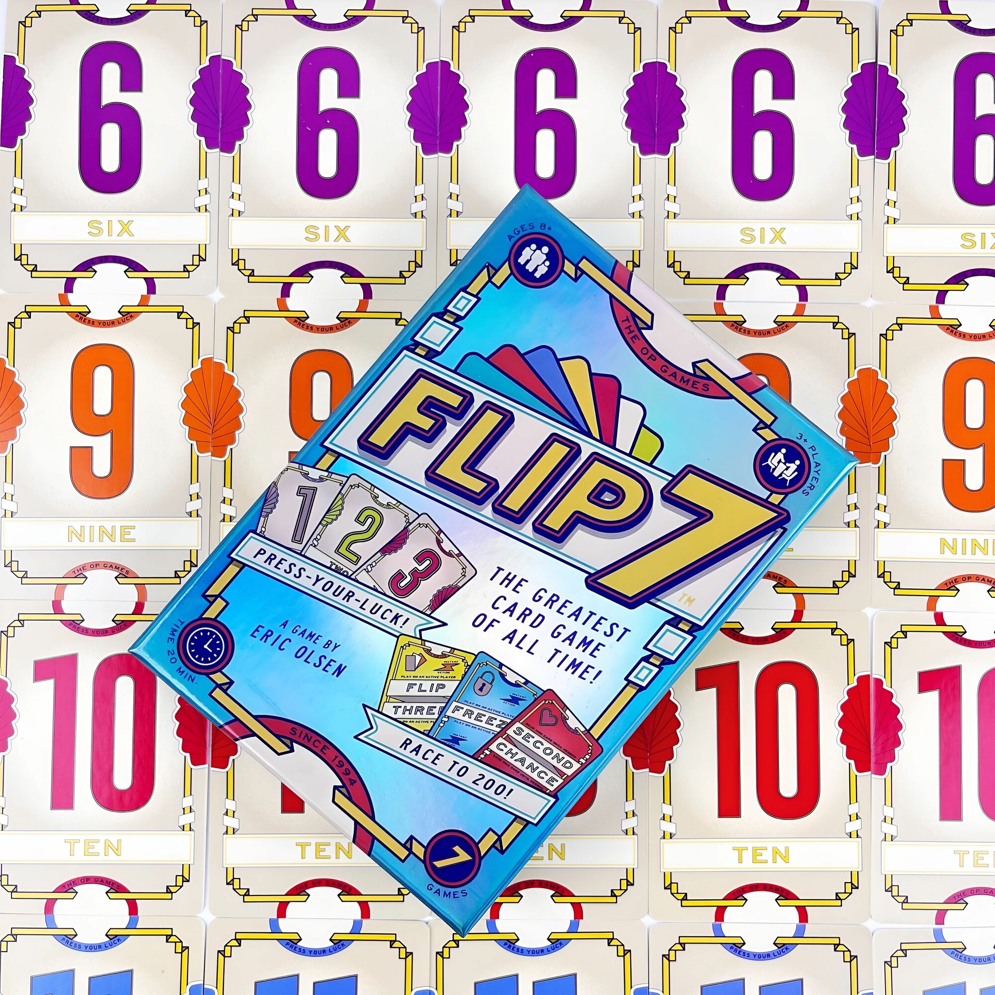 Стратегия Карточные игры "Flip 7" Домашние игры для вечеринок.