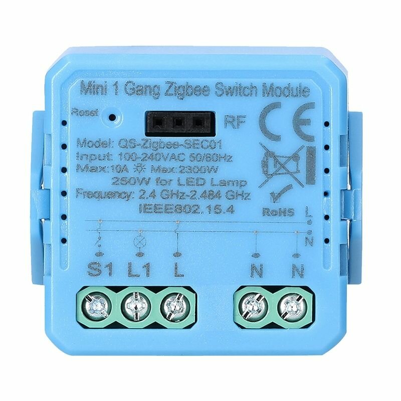 QS-Zigbee-SEC01 переключения Tuya Модуль управления переключателем электроприборов MyPads для Алекса Гугл Контроль