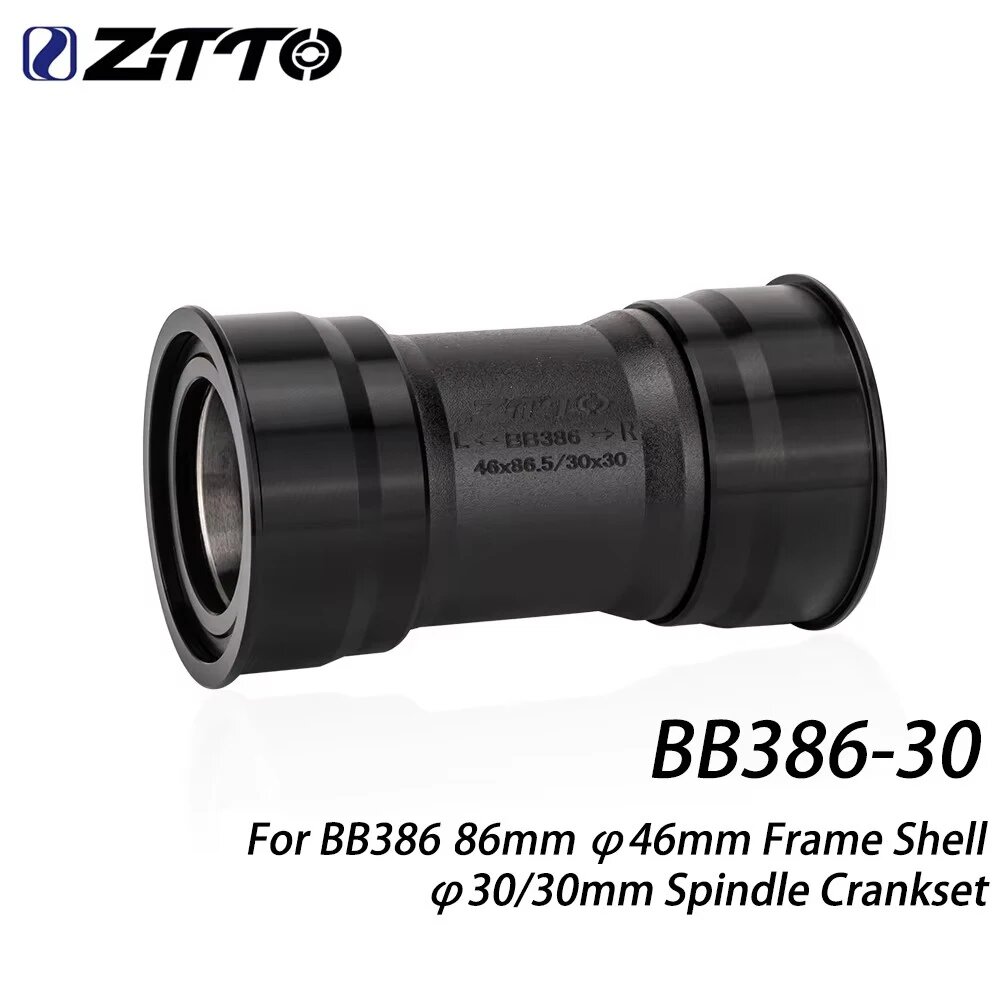 ZTTO BB386 30 Пресс-фитинг нижнего кронштейна для BB386 86,5 мм Рама MTB шоссейного велосипеда F5A Ротор 3D BB Force 30 мм Шпиндель Шатуны Набор цепей