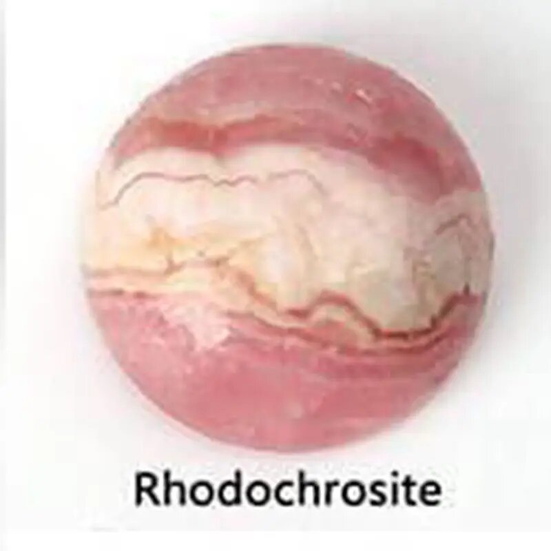 Кабошоны из натуральных камней B&F, круглые, 4-10 мм 2pc6mm, Rhodochrosite