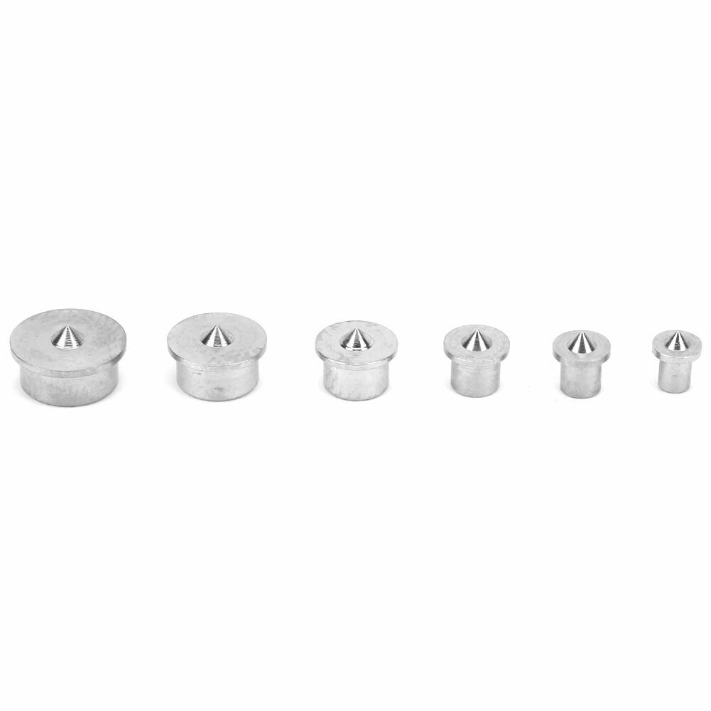 6 шт. Дюбель и Теноновые центральные точки, штифт из дерева от 4 мм до 12 мм, центральный комплект.