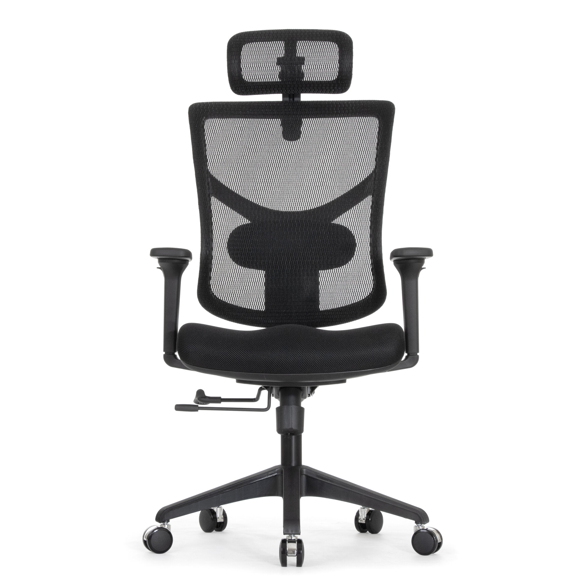 Кресло компьютерные FALTO STAR OFFICE ERGO 3 (3D поясничный упор,3D подлокотники, 5D подголовник, сетка, ткань, черный)