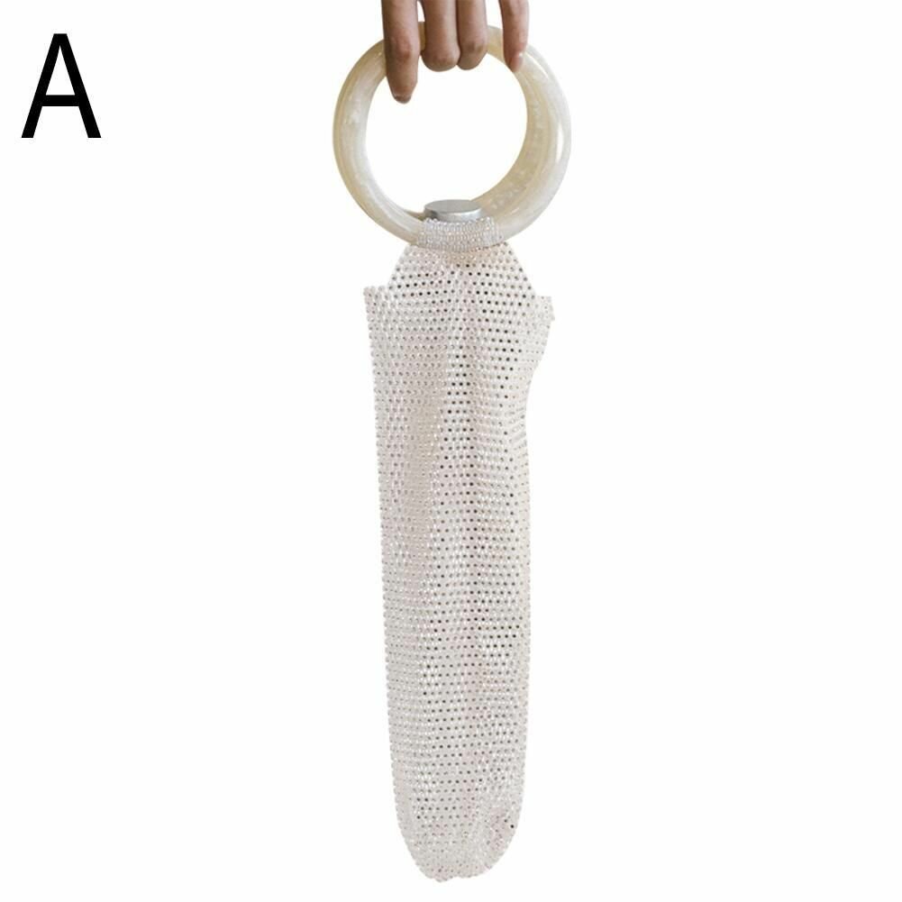 Сумка для вина с блестящими бриллиантами и стразами, эластичная сетка, прочная ручка, свадебные подарки