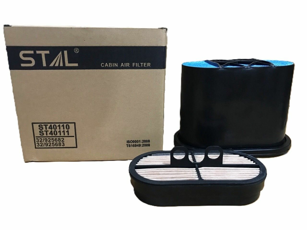 Фильтр воздушный STAL ST40110/ST40111 (32/925682 и 32/925683) для экскаватора-погрузчика JCB 3CX, 4CX комплект