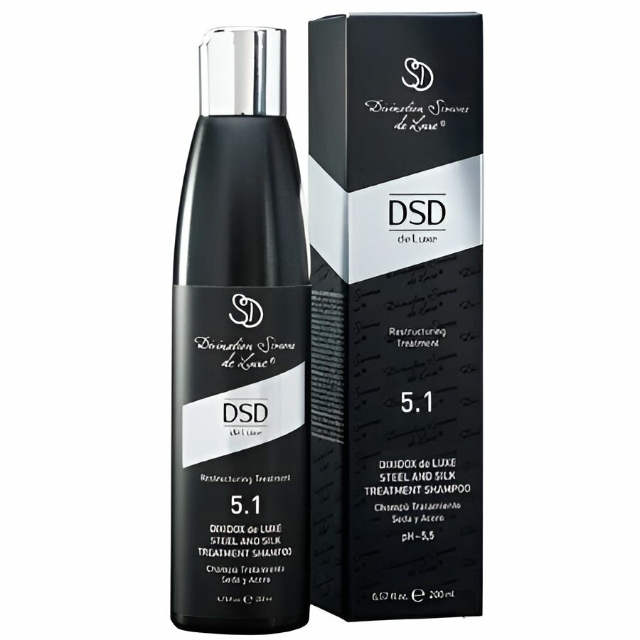 DsD de Luxe - 5.1 Dixidox De Luxe Steel And Silk Treatment Shampoo Восстанавливающий шампунь 200 мл
