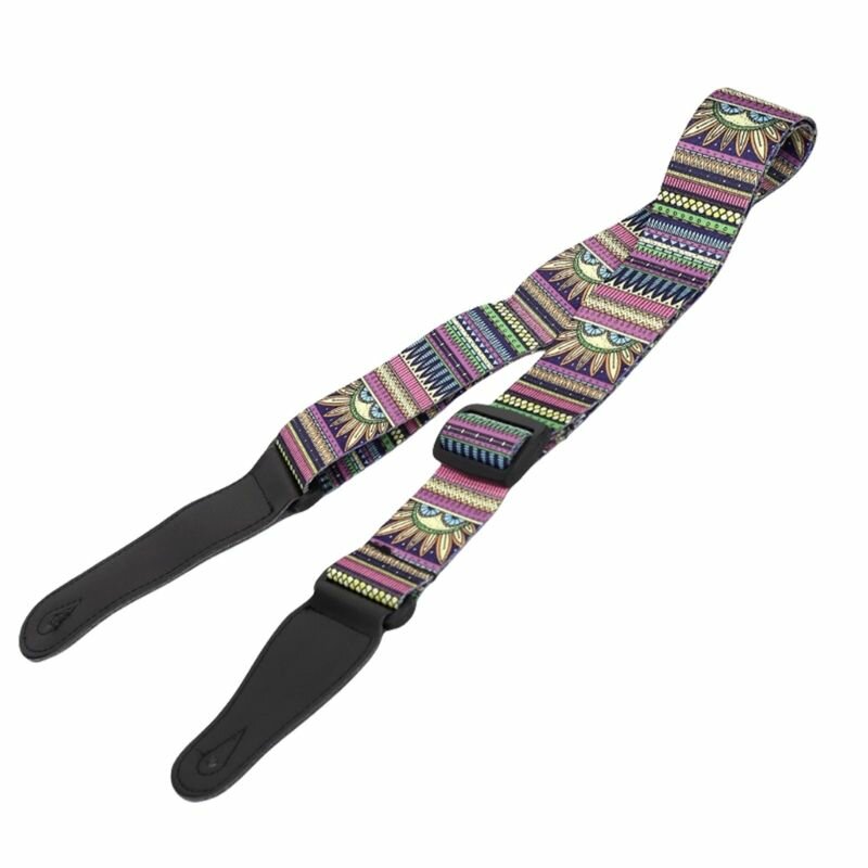 Гитарный ремень в этническом стиле с расширенным ремешком для акустической гитары-Big Sunflower
