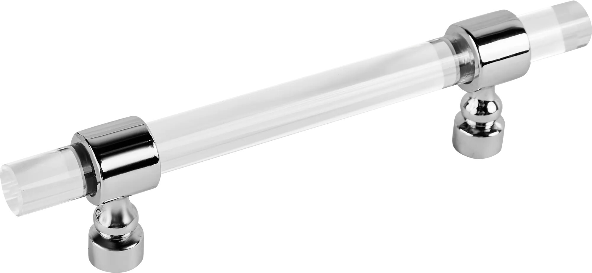 Ручка-рейлинг мебельная 7702 96 мм цвет хром