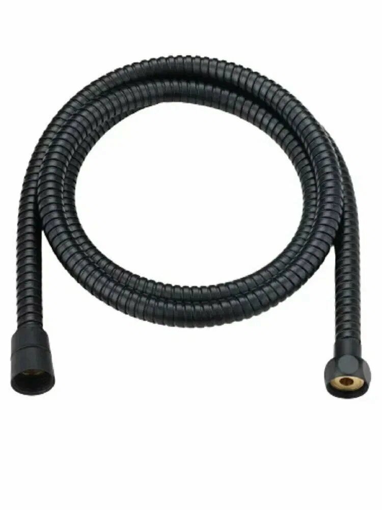 Шланг для душа DOKORONA ZM040, черный, длина 150см, металлическая оплетка