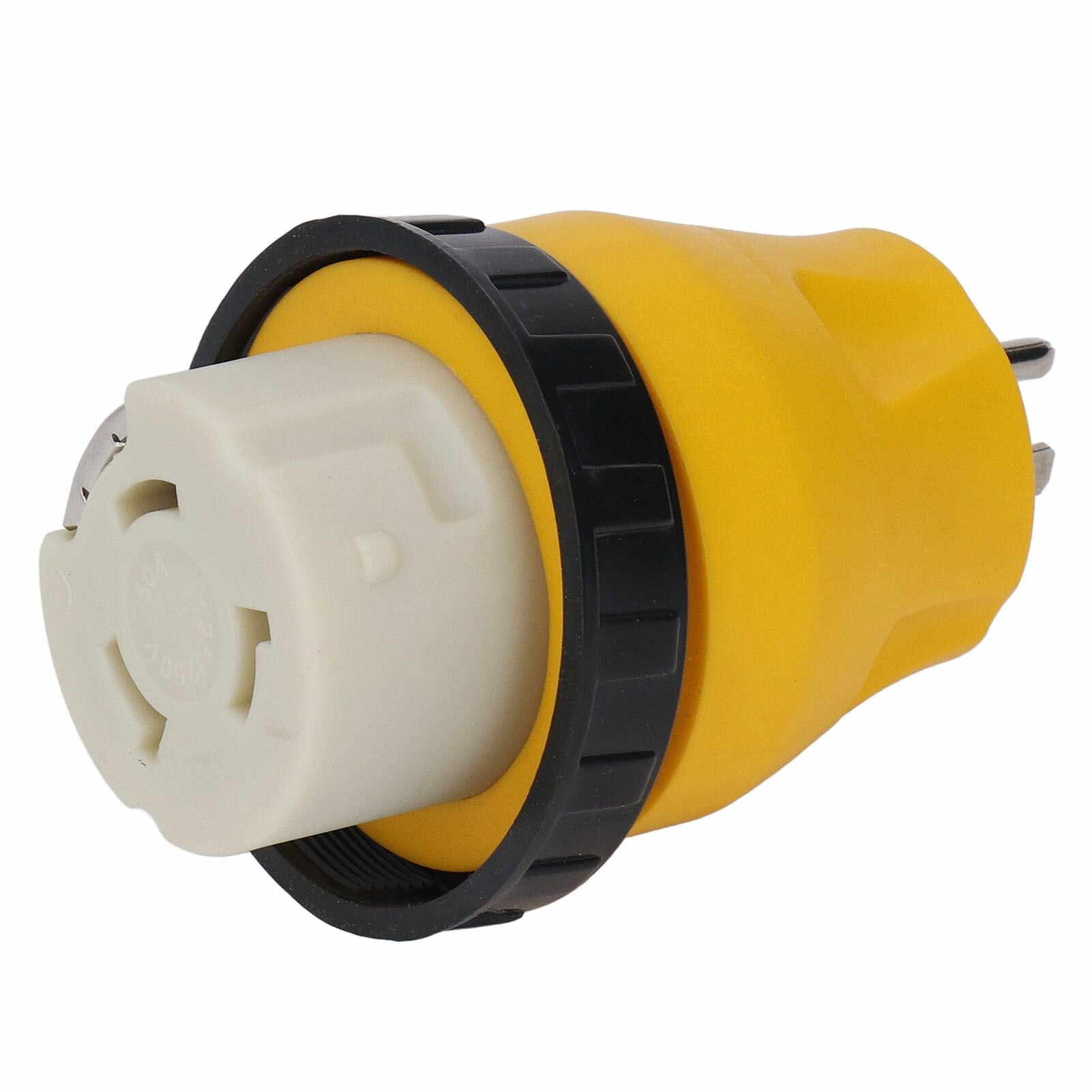 Адаптер-разъем питания для автодома 50 А - 15 А с поворотным замком для преобразования генератора в походный и наземный вариант