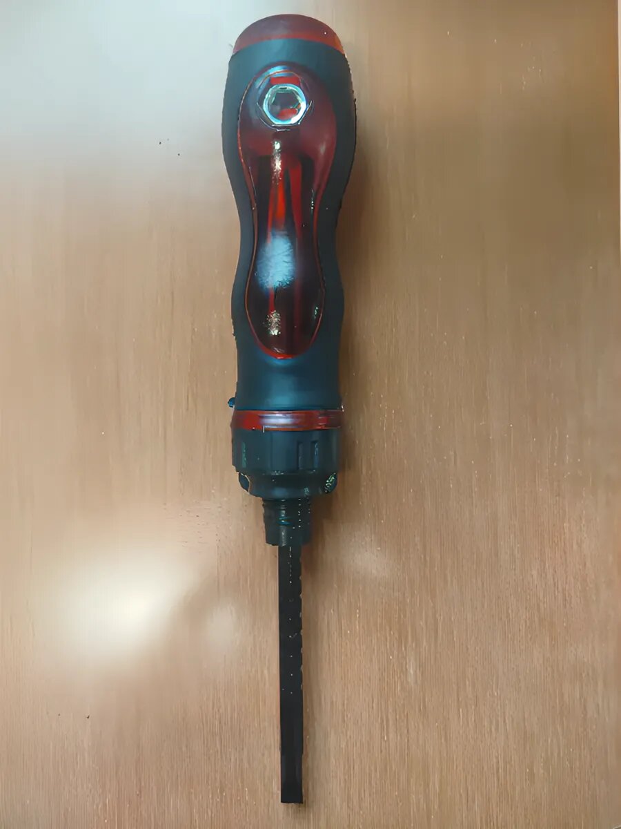 Телескопическая отвертка с трещоточным механизмом, двусторонняя, хром-ванадиевый сплав