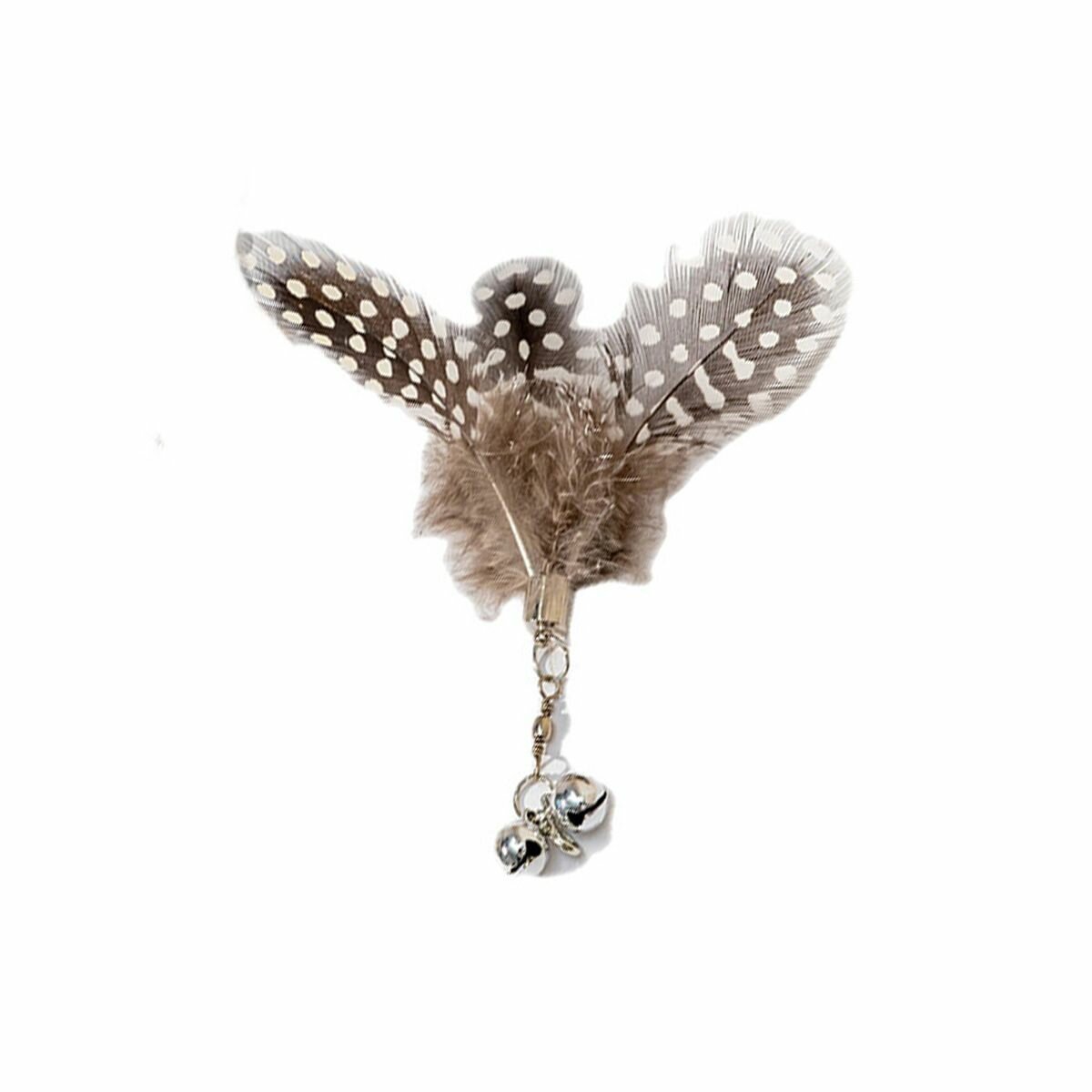 Новая замена головки для кошачьей удочки с перьями и колокольчиком, интерактивные аксессуары кошек