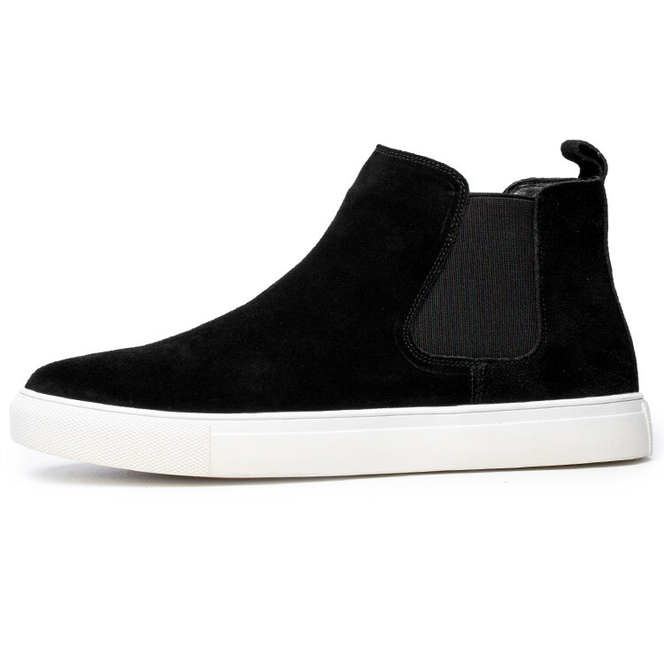 Челси ботинки мужские YEDANI черные, 41 EU, 3 см, утепленные, белая подошва