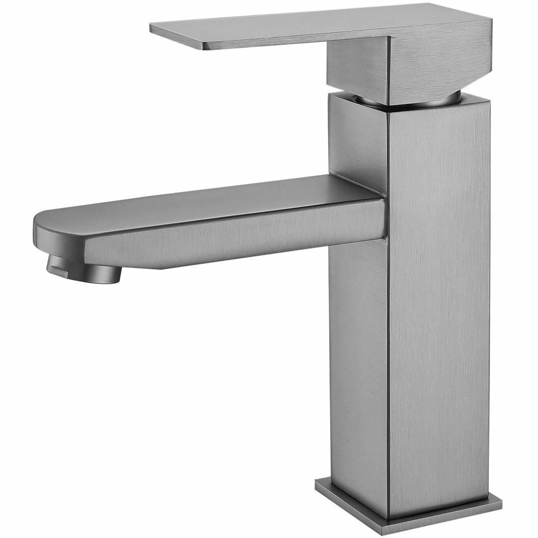 Смеситель для умывальника Fmark FS8101Q, графит