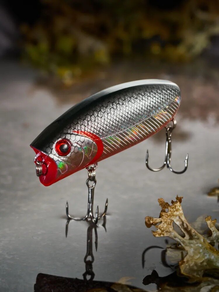 Воблер поппер Malas длина 57 мм, Вес 9 гр, глубина до 0.3 м / шумовой / поверхостный / цвет 07