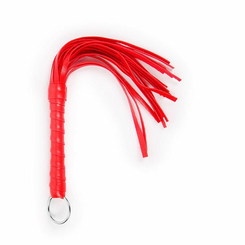 Плётка L ручки 120 мм, L хвоста 160 мм, цвет красный
