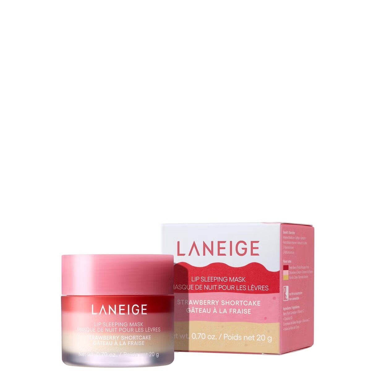 Увлажняющая маска для губ LANEIGE Lip Sleeping Mask Intense Hydration with Vitamin C Color: Strawberry Shortcake 20 g