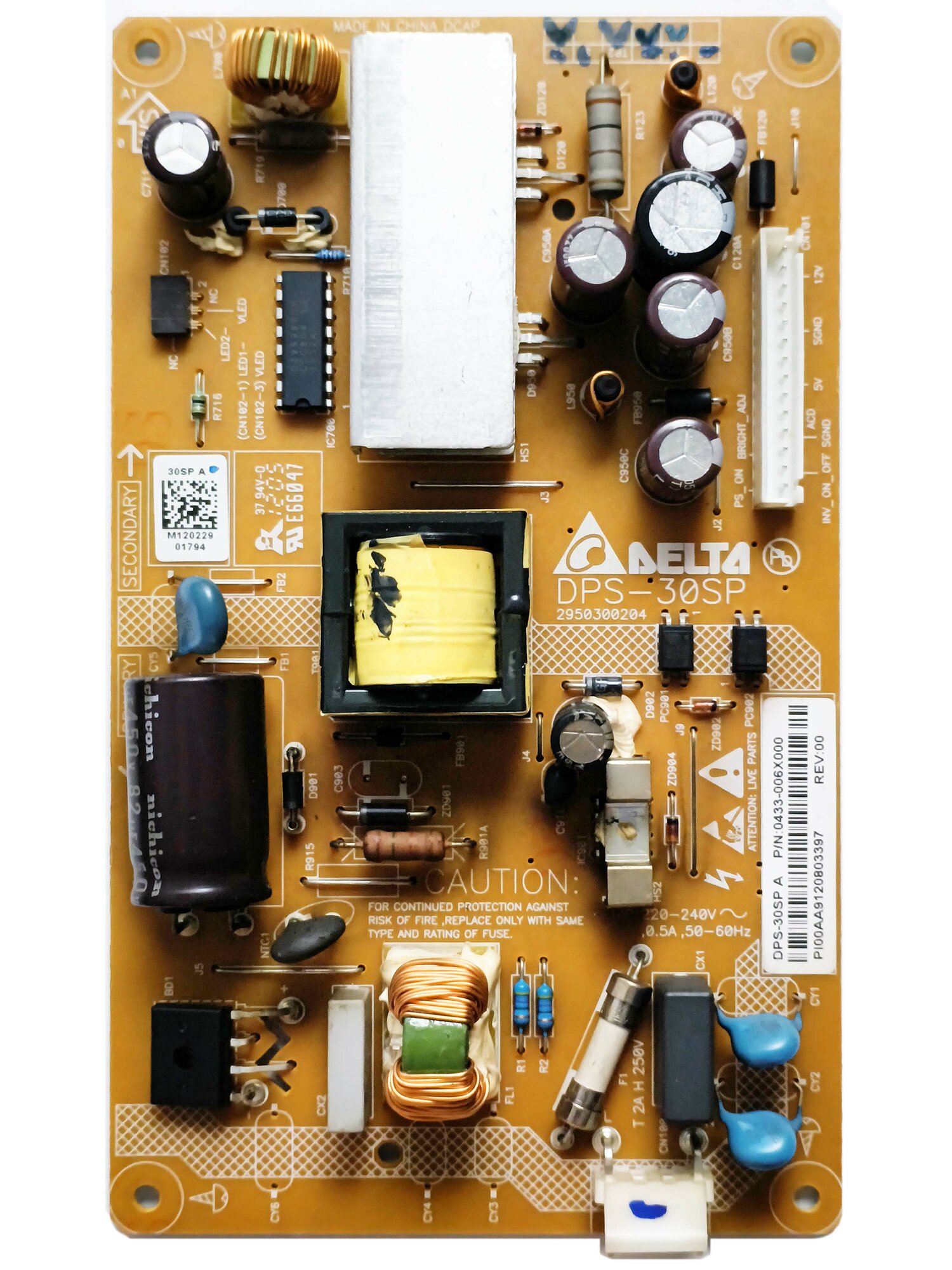 Блок питания DPS-30SP / 0433-006X000 для телевизора Toshiba 19EL934RB