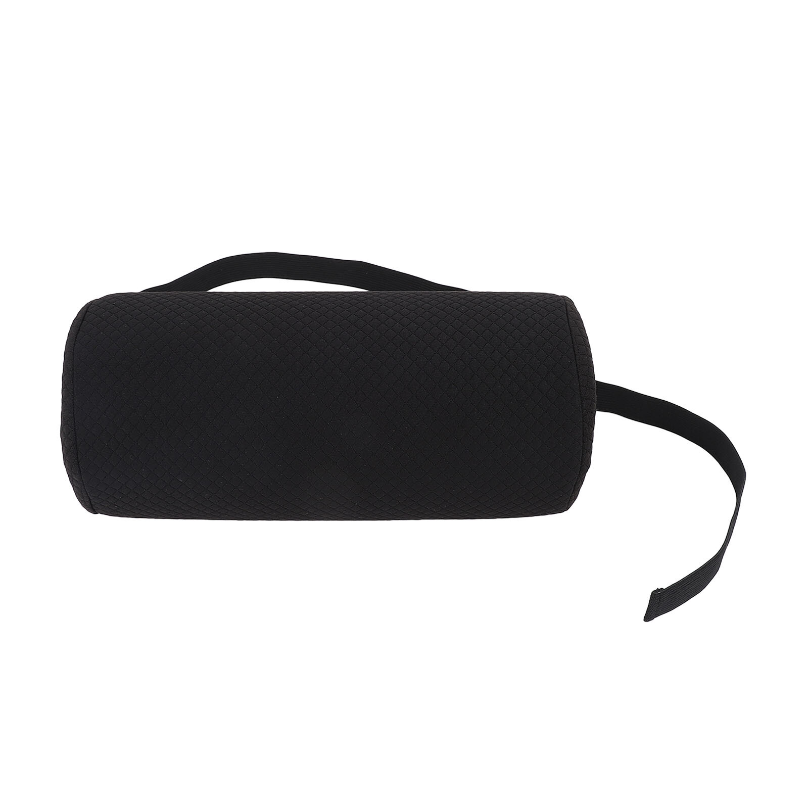 Подушка для поясничного валика с эффектом памяти, цилиндрическая подушка для поясницы, для офисного кресла, автомобиля, черная, удобная, эргономичная, для снятия боли