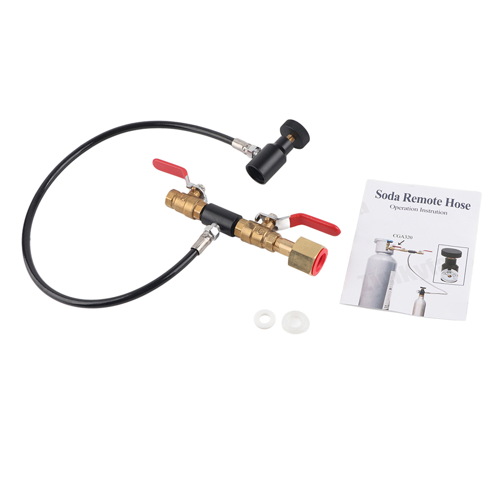CGA320 24" CO2 баллон заправочная станция адаптер инструмент для заправки пива, газировки и виноделия, прочный и простой в использовании