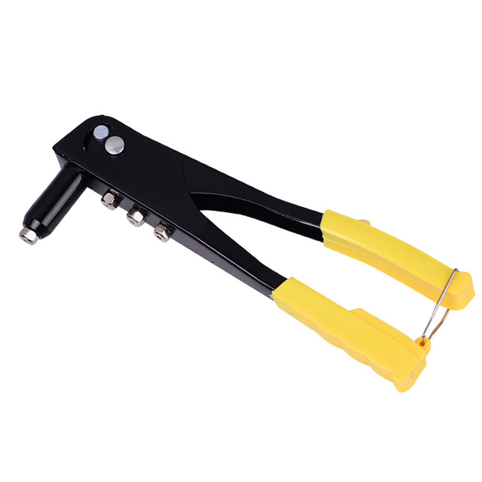 Пистолет Для Заклепки Из Углеродистой Стали, Экономящий Усилия, Комплект Клепальщика С Ручным Приводом С Одинарным Вытягиванием Желтого цвета 9,5 дюйма