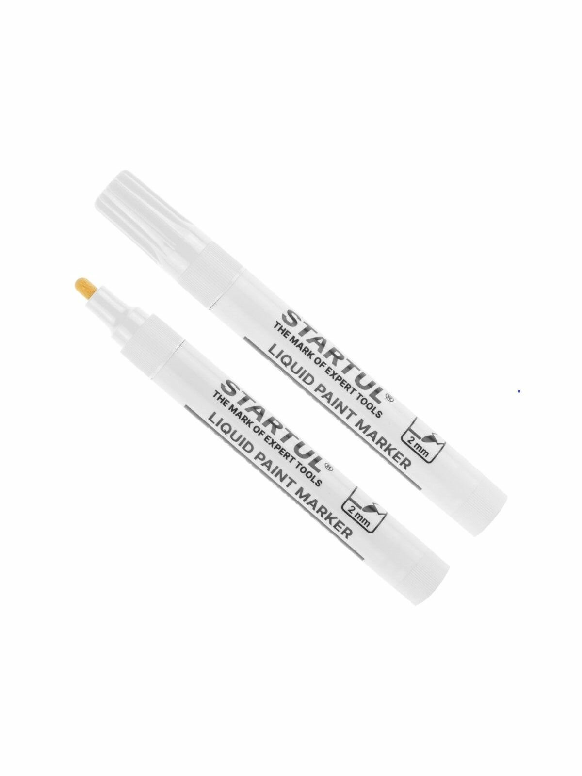 Маркер белый перманентный на основе жидкой краски STARTUL PROFI