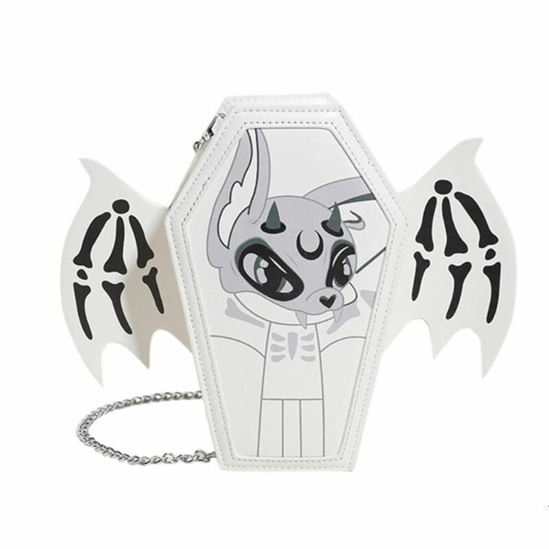 Готический рюкзак с крыльями летучей мыши, Бежевый