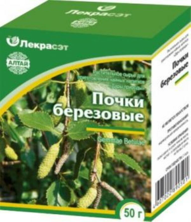 Чайный напиток Лекра-СЭТ "Дары природы", Березовые почки, 50 г