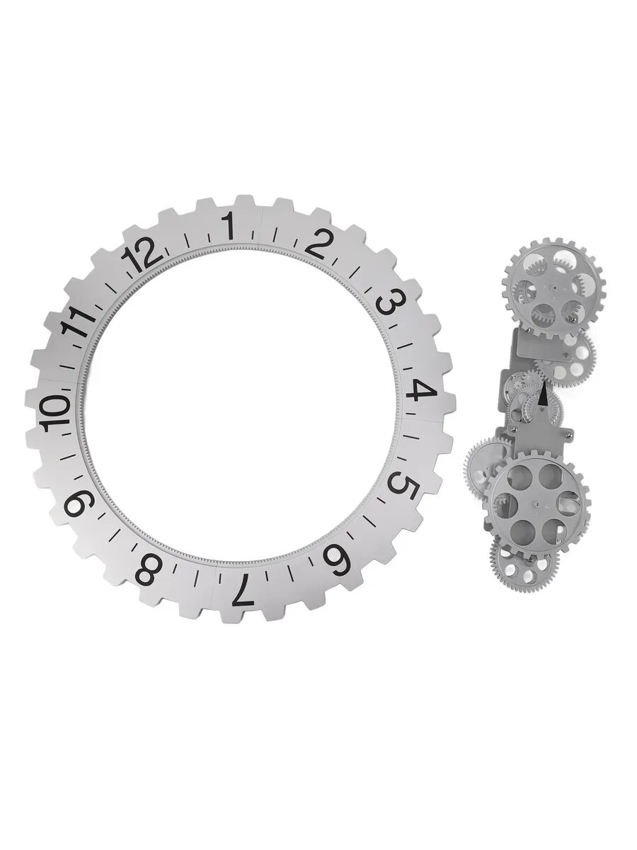 3D часы с подвижным механизмом, большие подвесные часы в